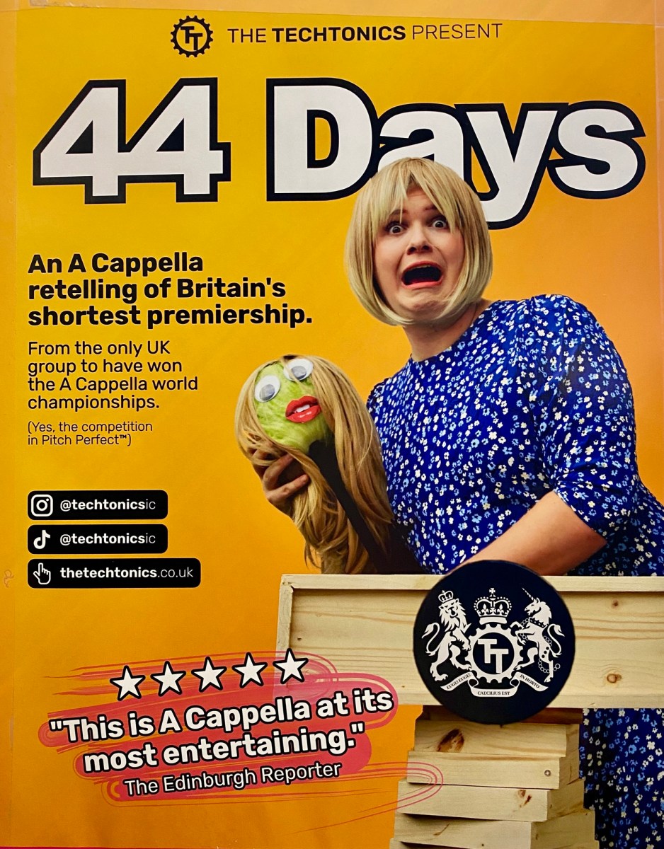 Techtonics: 44 Days of Liz Truss – Ed Fringe 2024 – Musical Manda